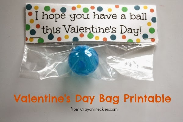 Have a Ball Valentine bag topper free printable {valentine’s kids can ...
