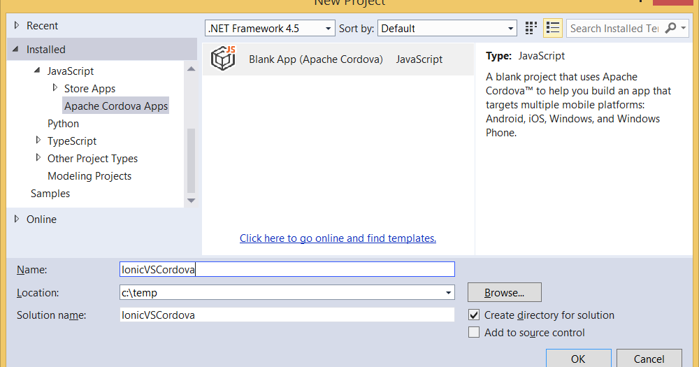 spritehand: Using Ionic with Windows 8, Windows Phone + Cordova