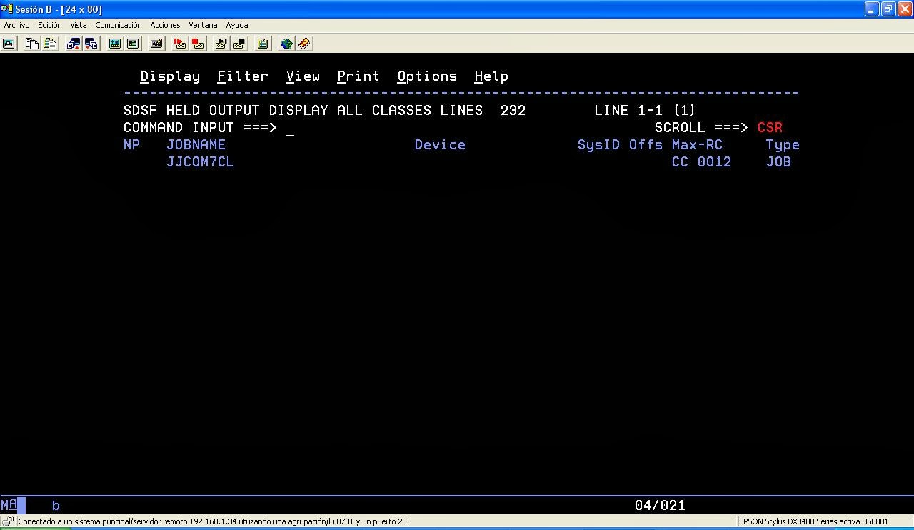 Universo Cobol: Posibles Errores RC de un JCL Universo Cobol: Posibles Errores RC de un JCL