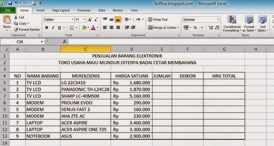 Pengenalan Beberapa Fungsi Atau Rumus Microsoft Excel Pengenalan Beberapa Fungsi Atau Rumus Microsoft Excel