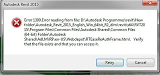 BIM arabia: Error 1309: "Error reading from file" (during installation)