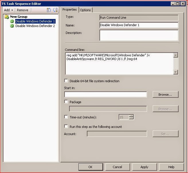 ConfigMgr, Tips and Tricks: Disable Windows Defender using registry key ... ConfigMgr, Tips and Tricks: Disable Windows Defender using registry key ...