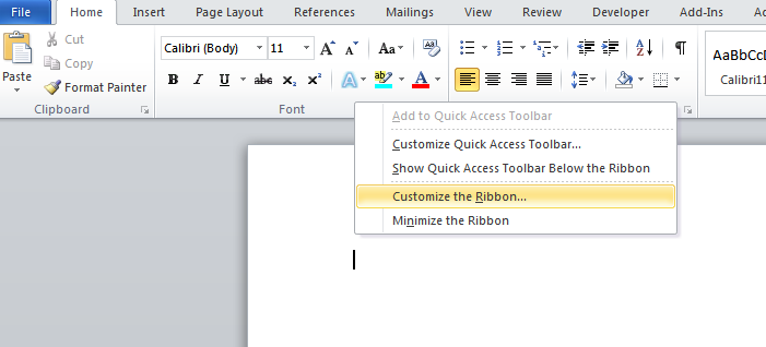 MS Office 2010 Adobe Other Software Tips How To Change Default Tab In MS Word 2010 ms-office-2010-adobe-other-software-tips-how-to-change-default-tab-in-ms-word-2010