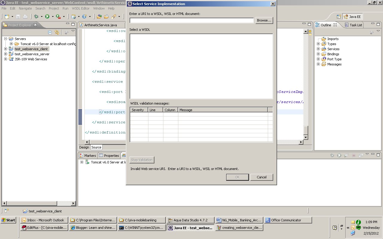 Learn and shine: Axis Webservice implemenation with Eclipse
