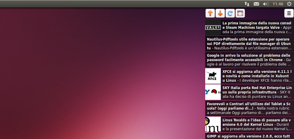 TopFeed semplice widget per visualizzare le news dei nostri siti preferiti da desktop Ubuntu ...
