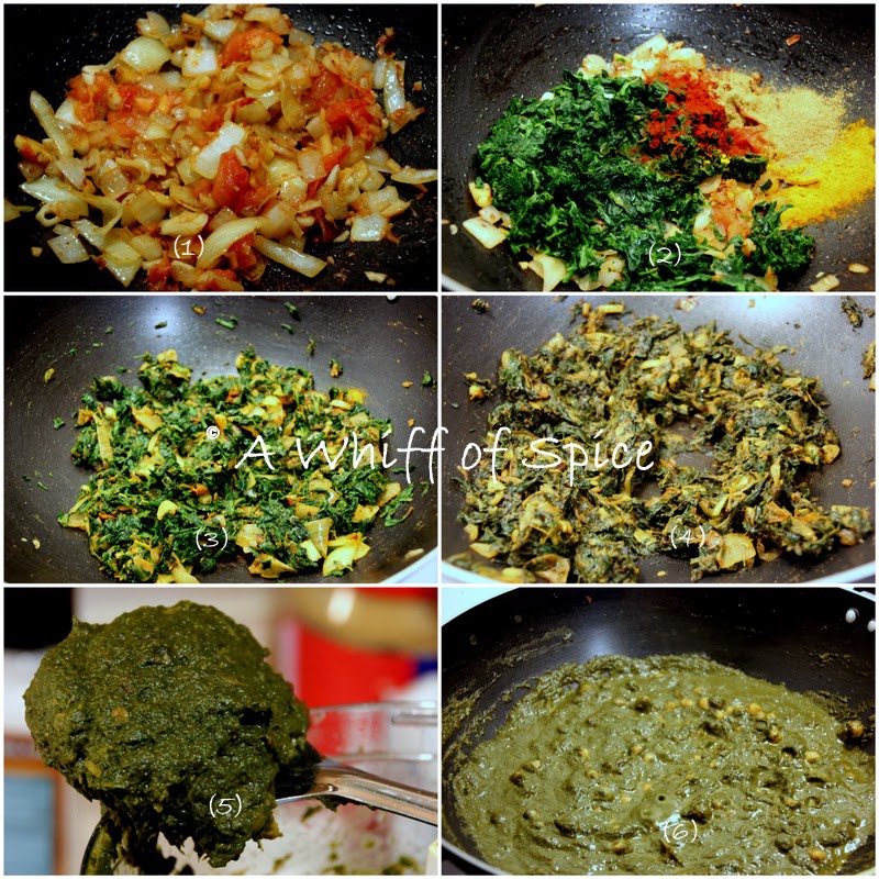 Saag Chole - Chickpea in a creamy Spinach Gravy