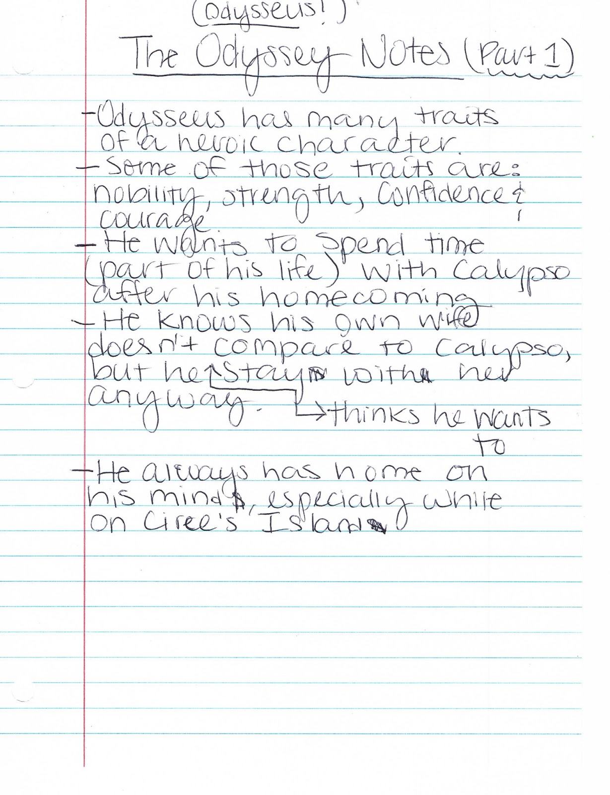 The Odyssey: Odyssey Notes (Part 1 - about Odysseus!)
