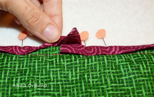 Anna Orduña - Mi Rincón de Patchwork: Tutorial: Bies simple para Quilts rectos