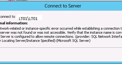 SQL Server Expert: Error: 26 - Error Locating Server/ Instance Specified in SQLServer