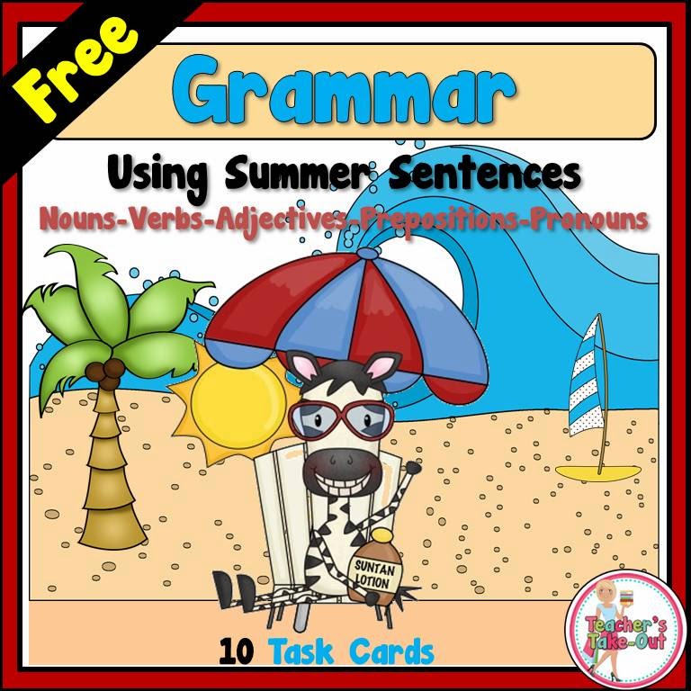 Teacher s Take Out Summer Sentences Freebie teacher-s-take-out-summer-sentences-freebie