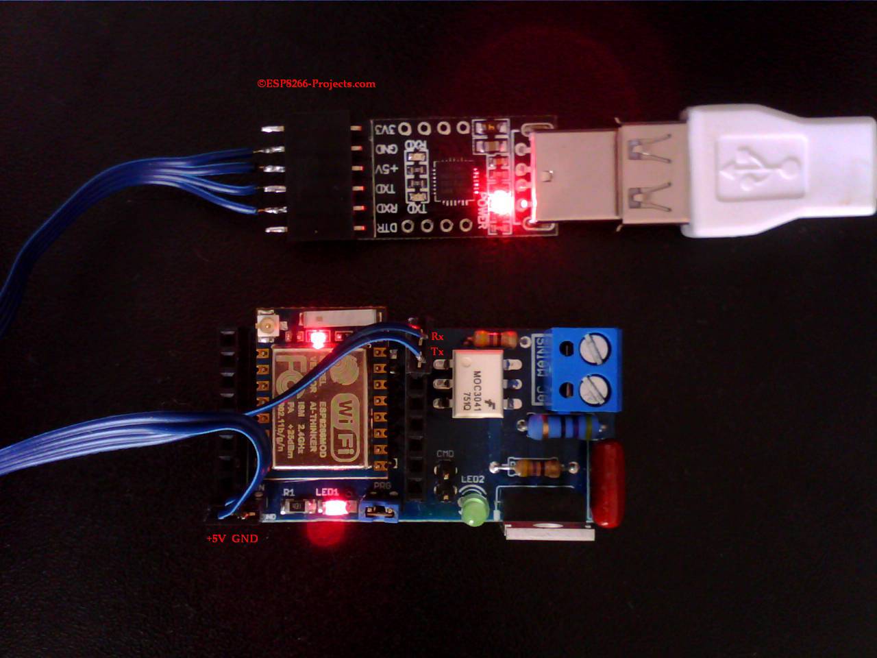Arduino IDE – WIFI MAINS Power Switch – ESP8266 MPSMv2