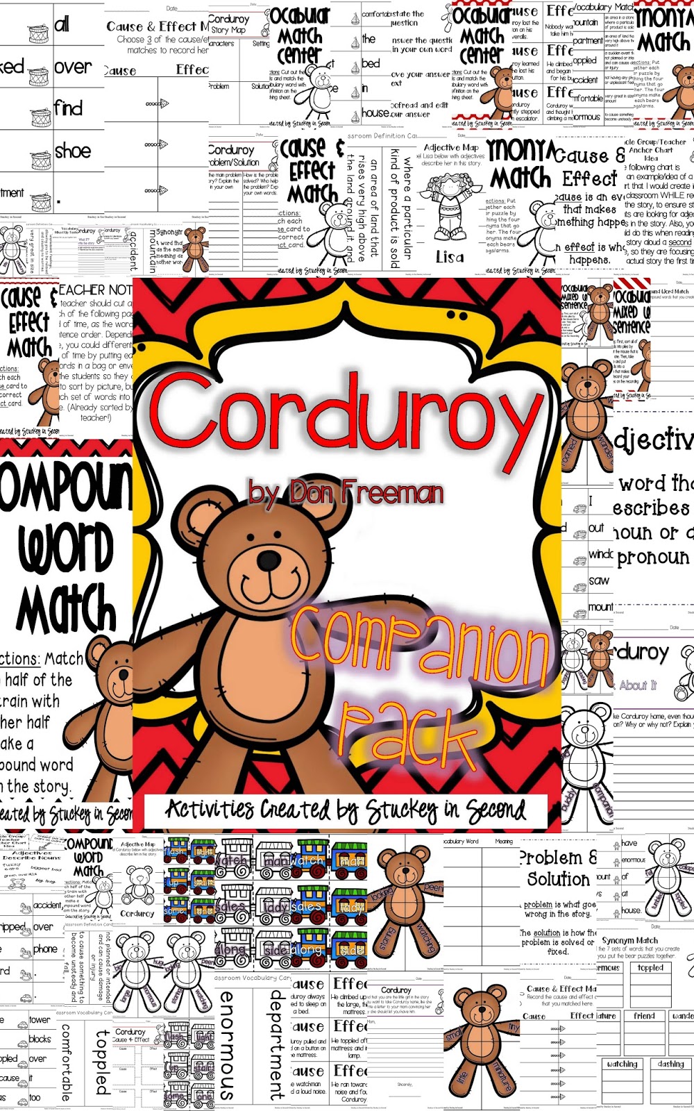 Stuckey in Second: Literature Companion Units {Corduroy}