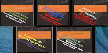 Two new five-lesson Middle School Sight Singing bundles on sale for ...