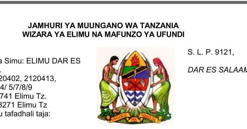 Tanzania Campus Vibe: KUTOKA WIZARA YA ELIMU: WARAKA WA ELIMU NA.5 WA ... Tanzania Campus Vibe: KUTOKA WIZARA YA ELIMU: WARAKA WA ELIMU NA.5 WA ...