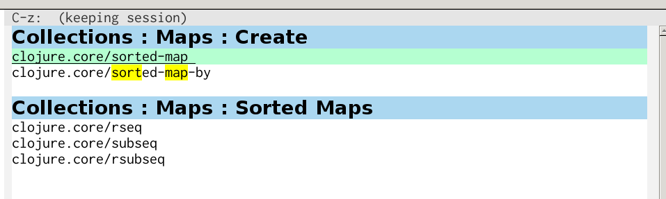 takeisa memo: [Clojure][Emacs]Clojure Cheatsheet for Emacs