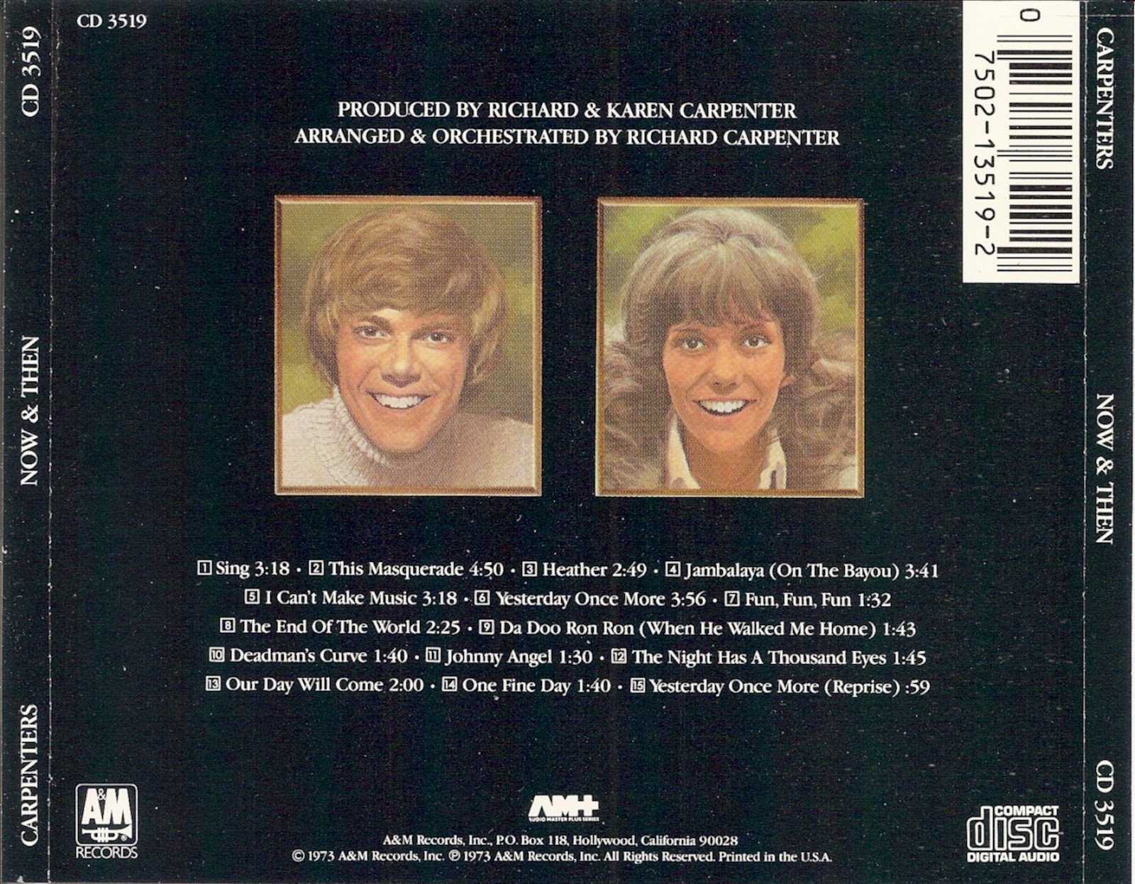 The First Pressing CD Collection: Carpenters - Now & Then The First Pressing CD Collection: Carpenters - Now & Then