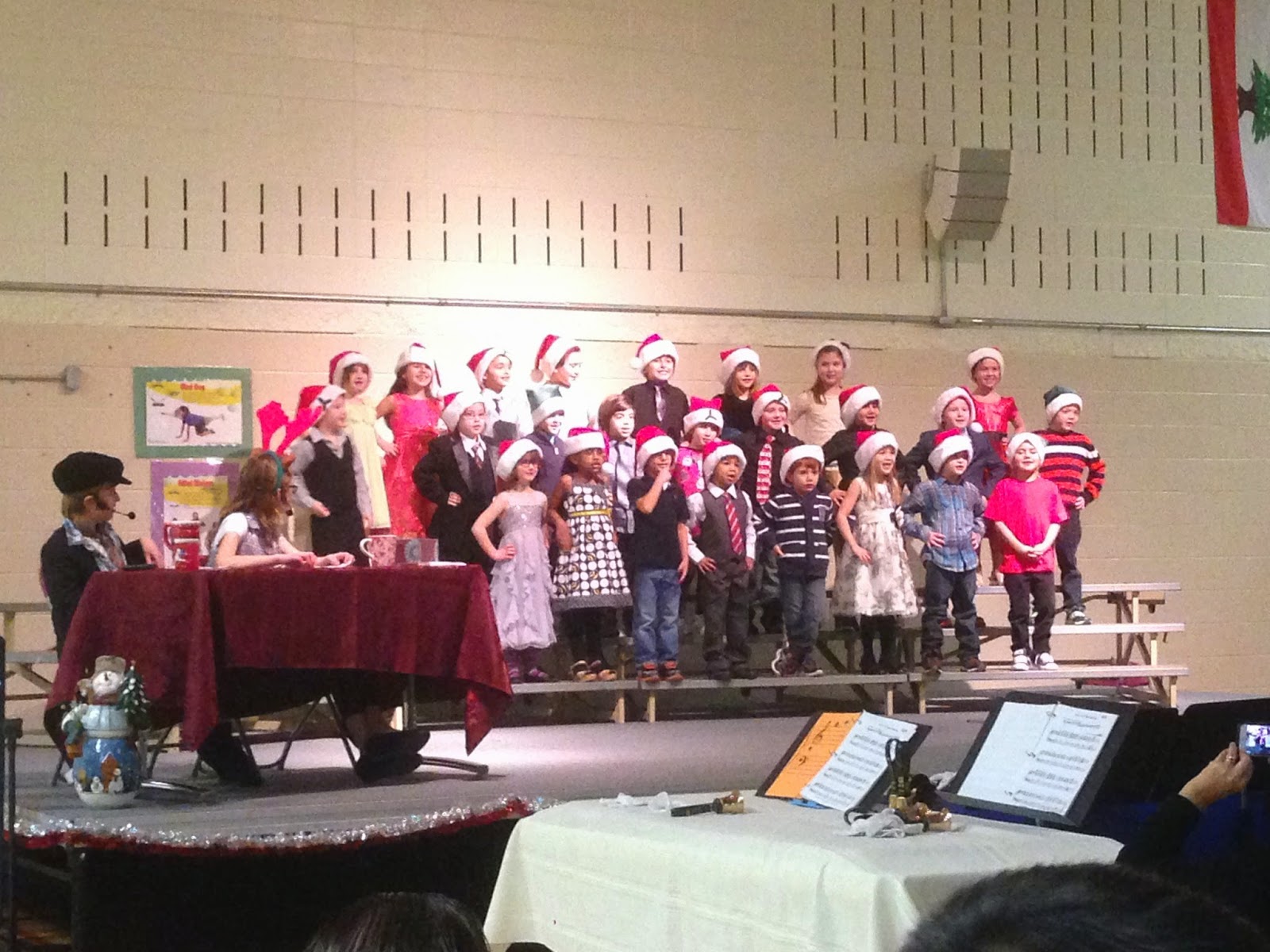 The school Christmas concert