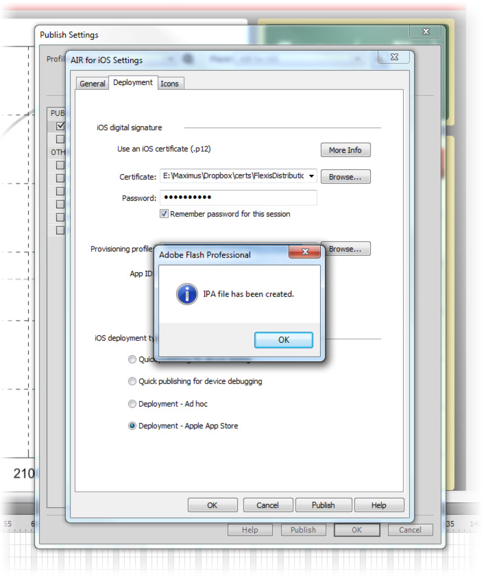 Две проблемы Flash CS5.5 с публикацией на iOS / Песочница / Хабр