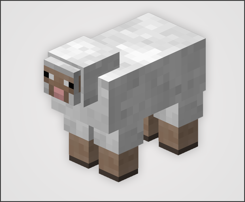 OVEJA - MINECRAFT PARA IMPRIMIR