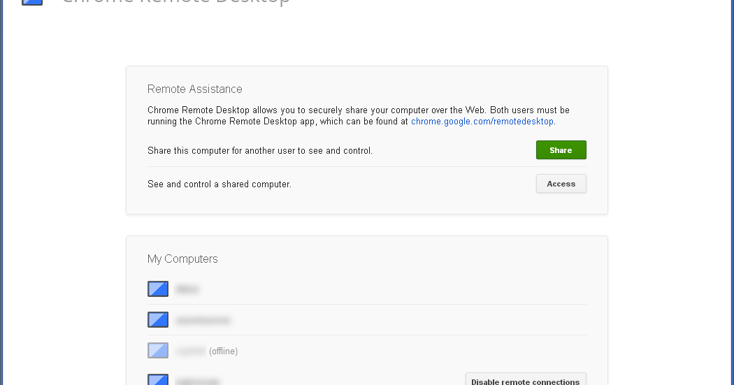 Knowledge, Discernment, Action: Chrome Remote Desktop