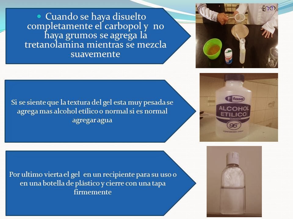 PROYECTO INTEGRADOR DE SABERES: ELABORACIÓN DEL GEL ANTIBACTERIAL