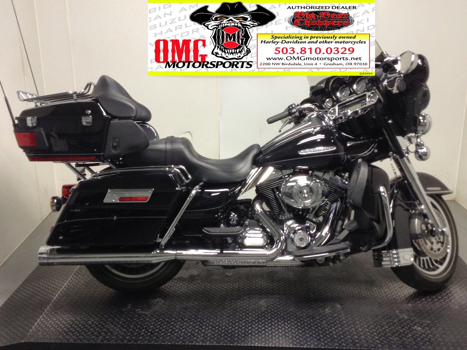OMG Motorsports: 2012 HARLEY-DAVIDSON ELECTRA GLIDE ULTRA LIMITED FLHTK, RHINEHART 4" RACING ...