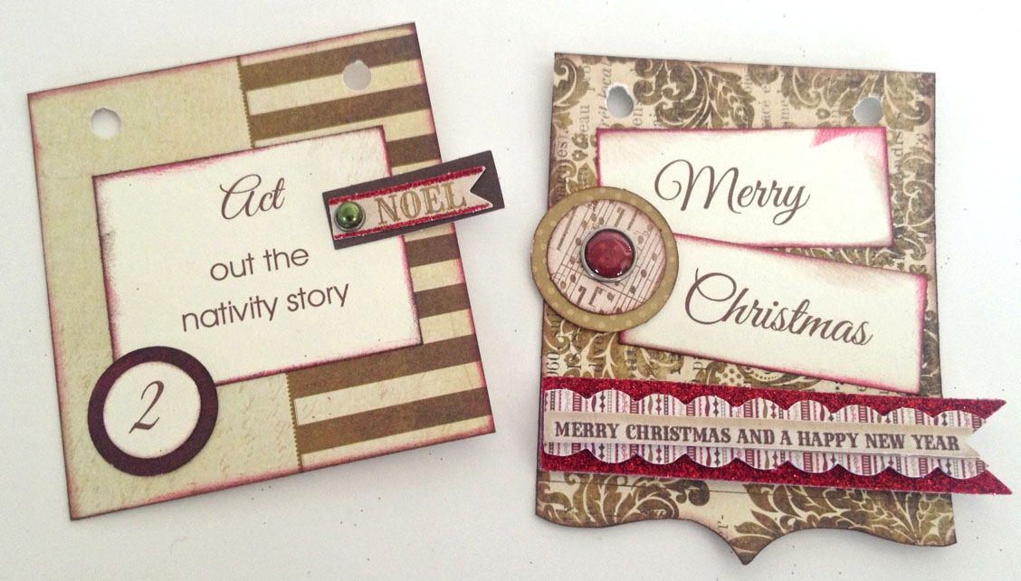 Allred Design Blog: Two DIY Christmas Countdown Advent Calendars