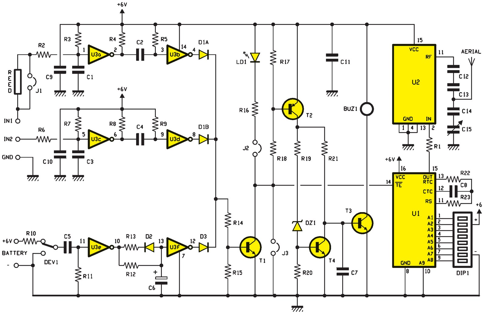 Schema capteur pir Schema capteur pir