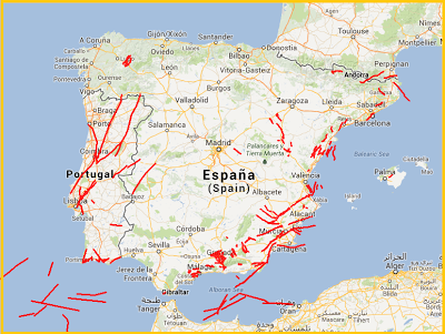 Blog de Geografía del profesor Juan Martín Martín: Mapa de Fallas activas de España. (IGME)