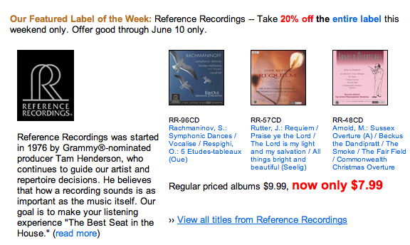 RR ClassicsOnline Sale! | Reference Recordings®