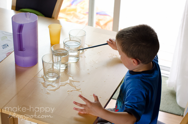 make happy: water glass xylophone