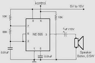 RANGKAIAN ALARM IC NE 555 | Transistor