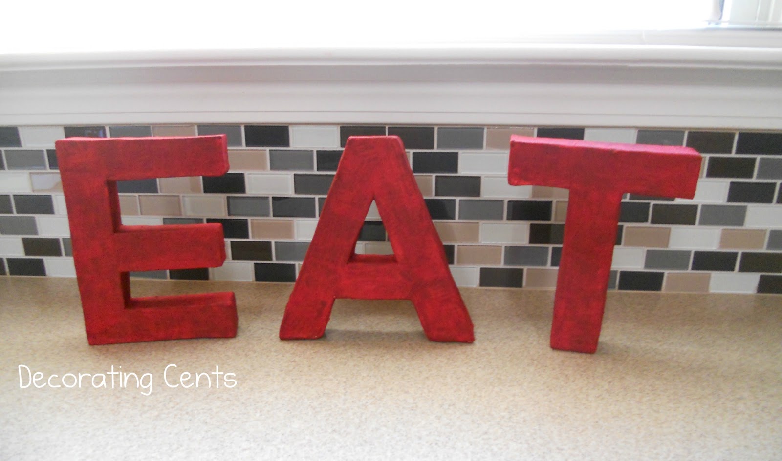 Decorating Cents Paper Mache Letters decorating-cents-paper-mache-letters