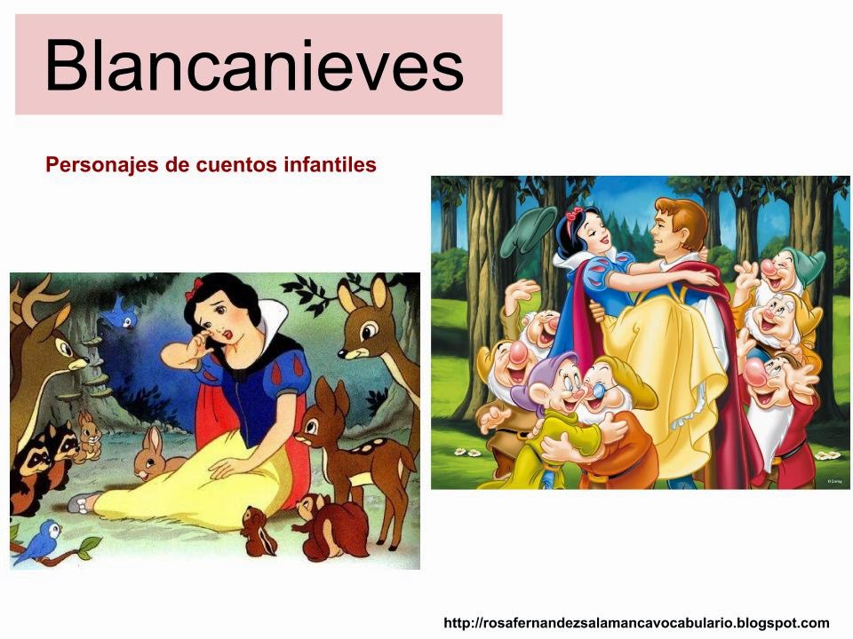 Vocabulario en imágenes. Maestra de Infantil y Primaria.: Personajes de ...