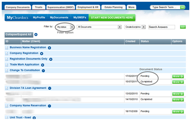 Cleardocs: February 2015