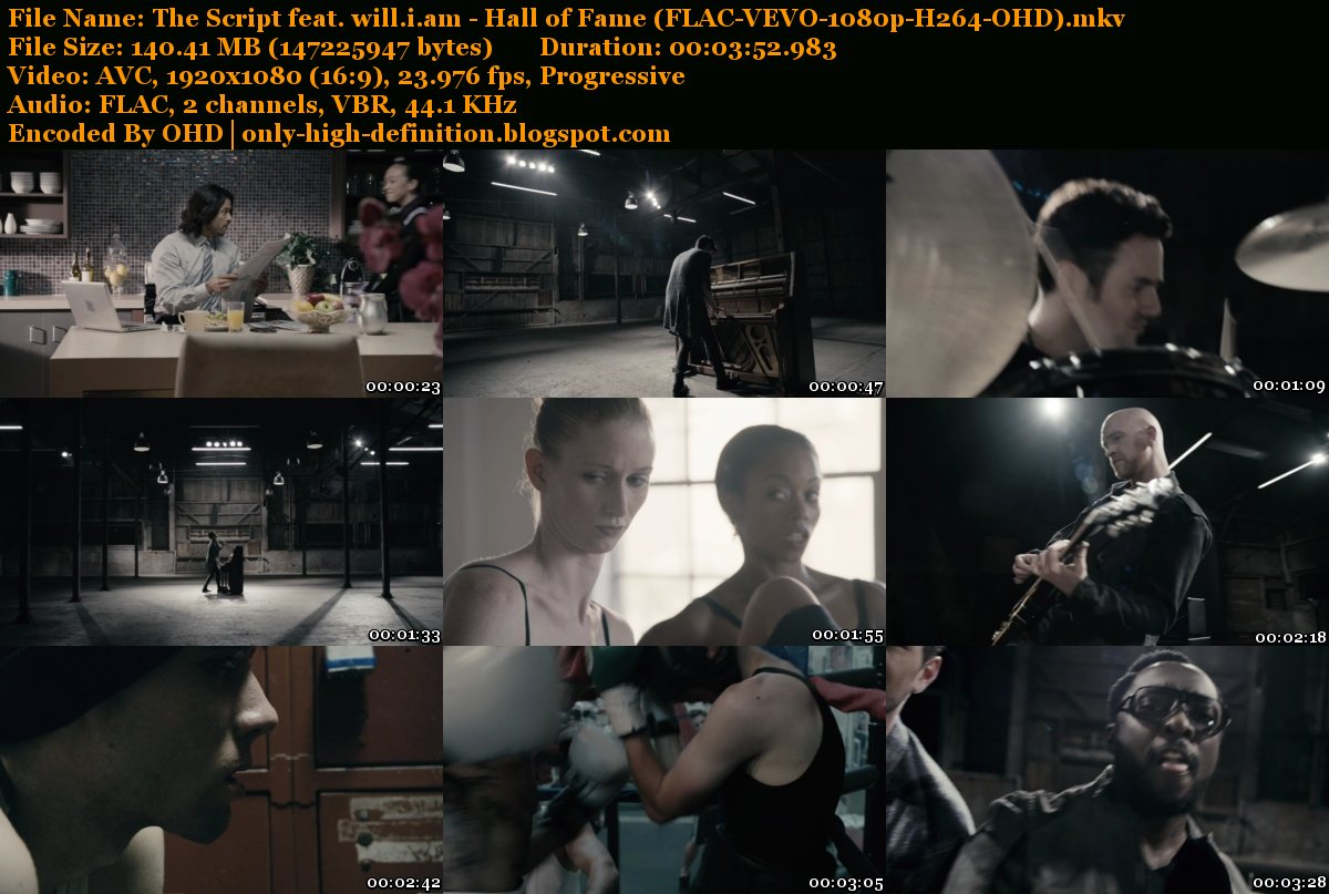 Only High Definition: The Script feat. will.i.am - Hall of Fame (FLAC ... Only High Definition: The Script feat. will.i.am - Hall of Fame (FLAC ...