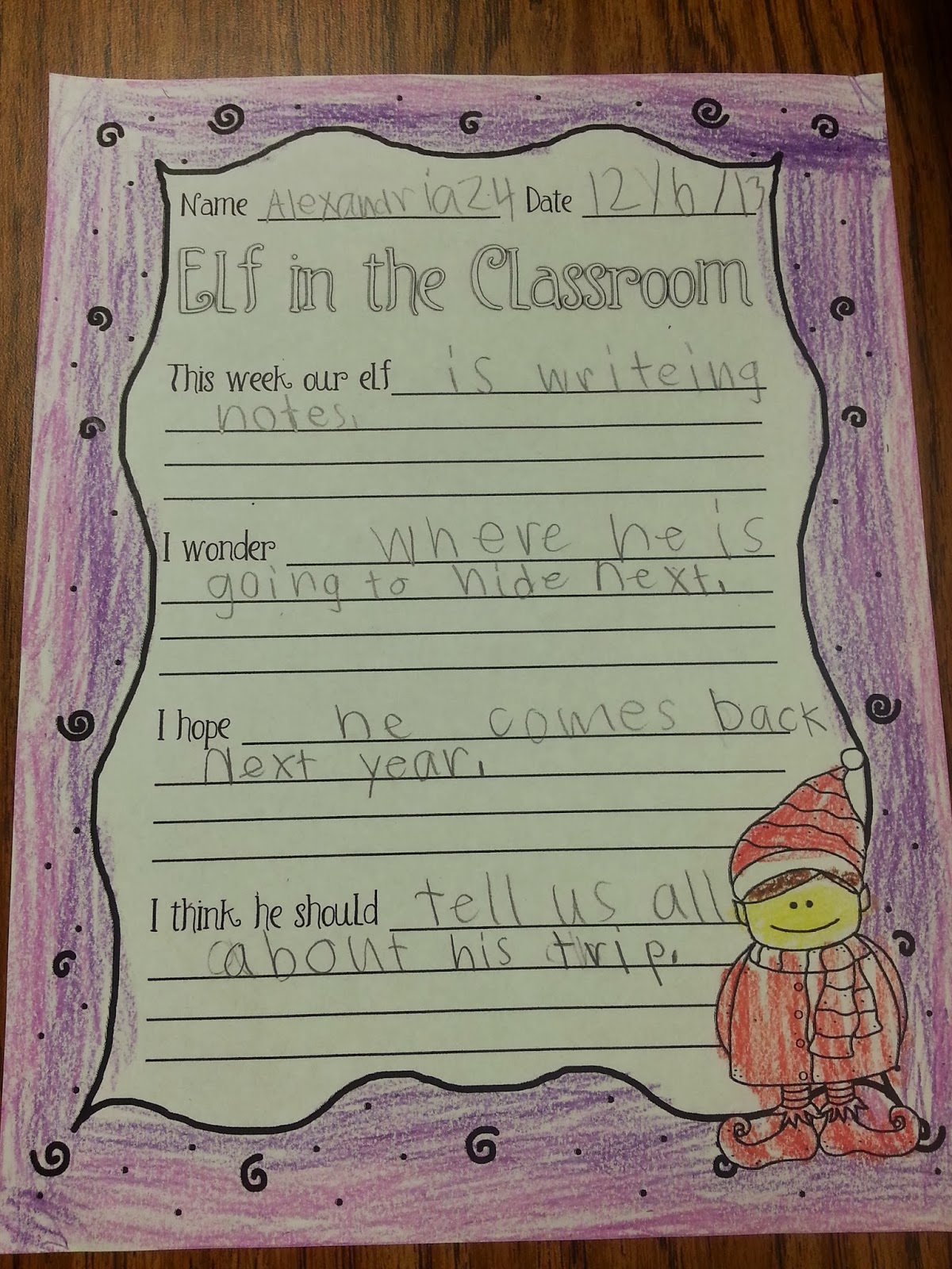 Elf in the Classroom - Week 1 - The Sharpened Pencil