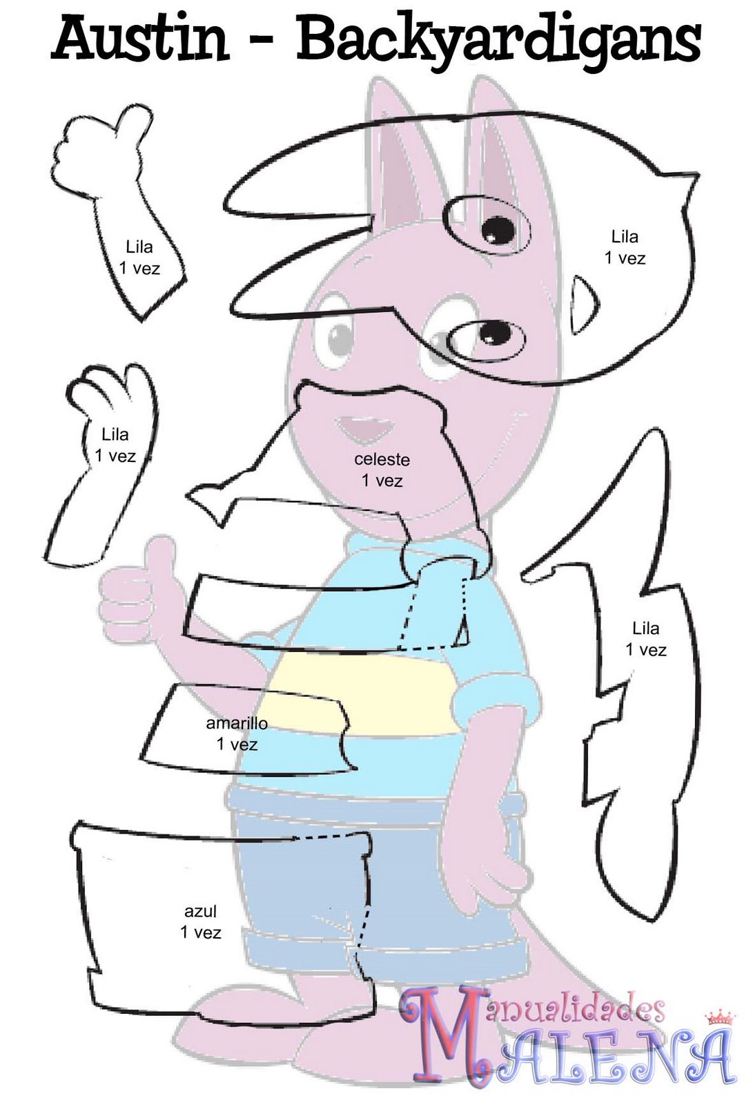 Backyardigans con Moldes