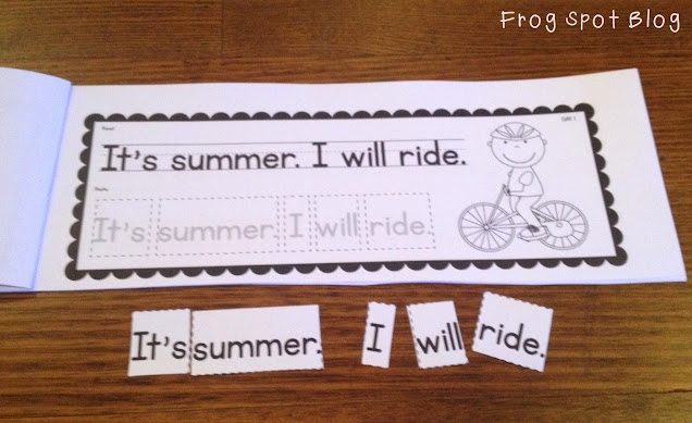 Sentence Writing Book | From the Pond