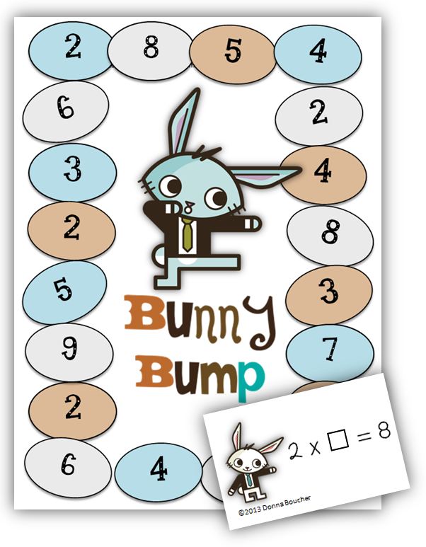 Missing Factors Bunny Bump - Classroom Freebies