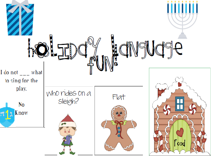 Holiday Language Fun! - Speech Time Fun: Speech and Language Activities