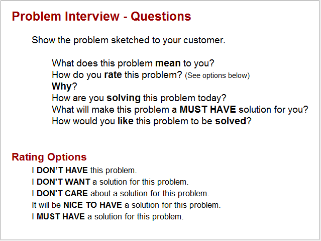 Problems Interviews Lean Startup In 4 Steps problems-interviews-lean-startup-in-4-steps