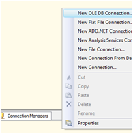 SQL Server SSIS package: SSIS: OleDb Connection and ADO.NET Connection