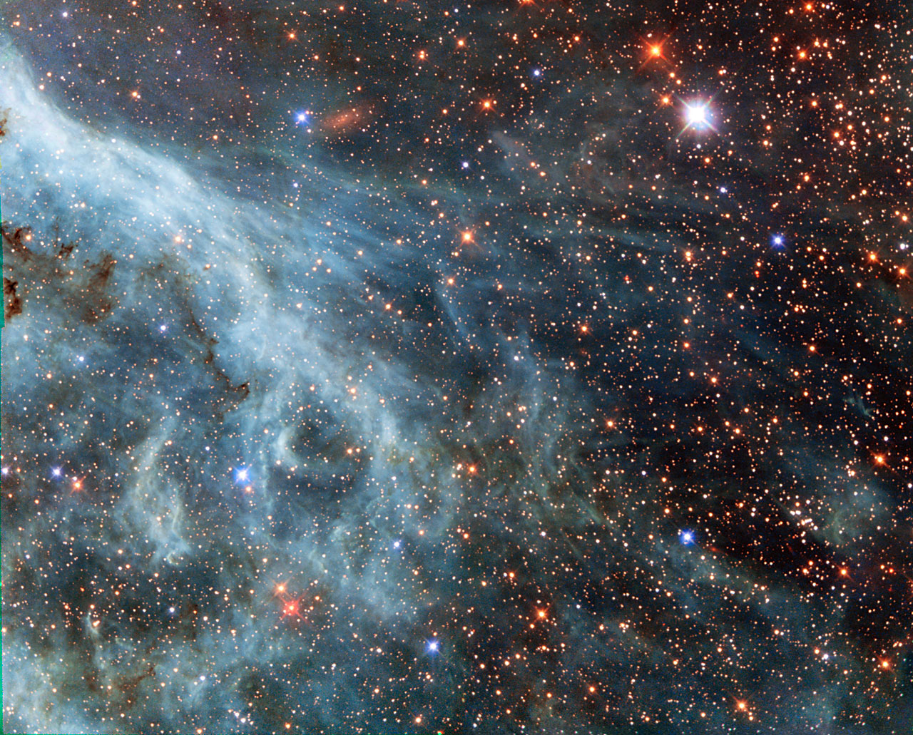 Turquoise-tinted plumes in the Large Magellanic Cloud | Earth Blog