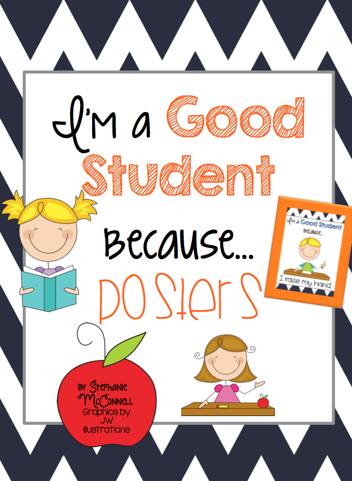 Classroom Management Posters- I'm a Good Student because... - Principal ...