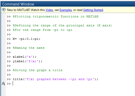 Plotting Trigonometric Functions in MATLAB | TheCheesyGeek