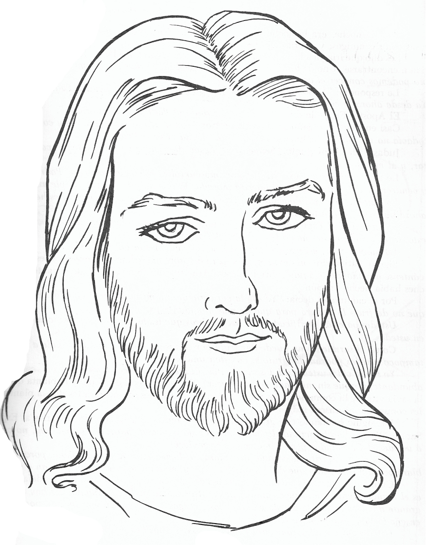 TARJETAS Y ORACIONES CATOLICAS: JESÚS. Blanco y negro