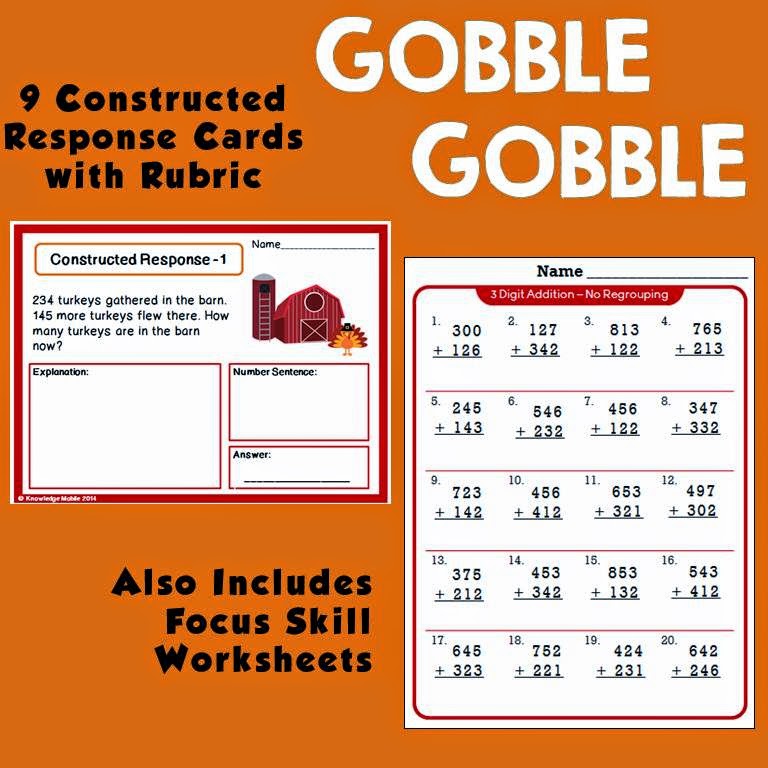 Gobble Gobble!!! An Interactive Three Digit Addition Game - Knowledge ...