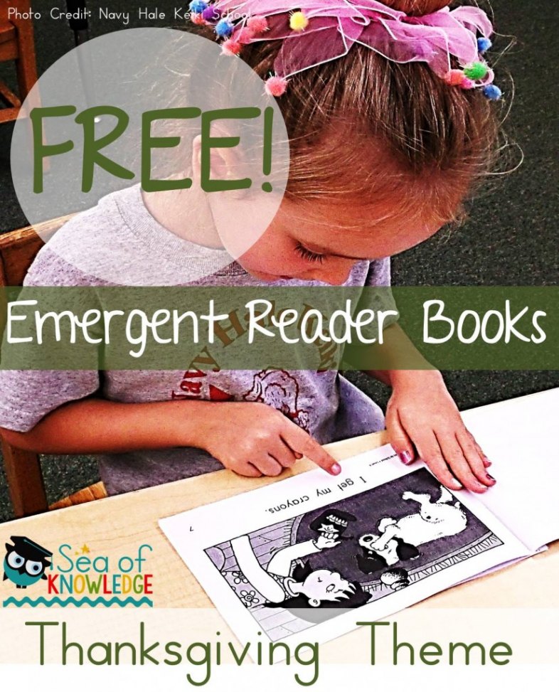 Free Thanksgiving Emergent Reader Books for ELL Learners - Classroom ...
