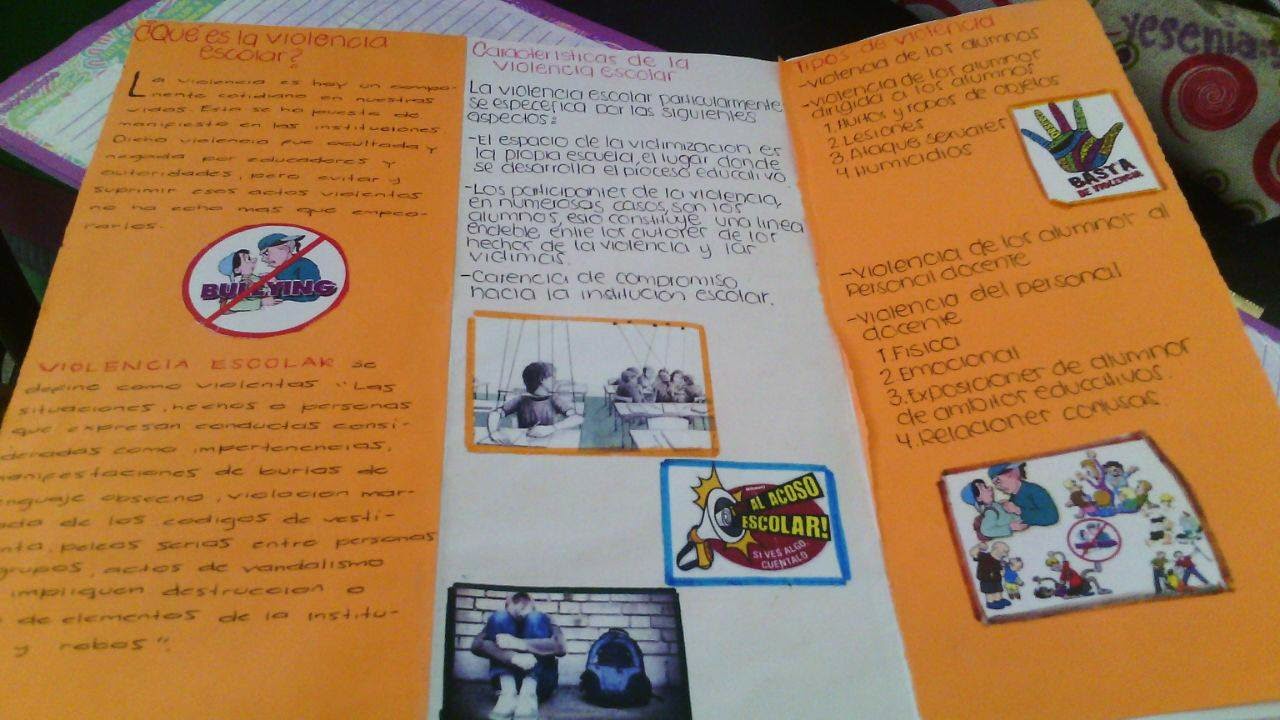 Etica: Triptico sobre el Bullying Etica: Triptico sobre el Bullying